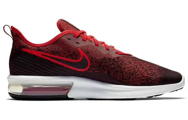 Nike Max Sequent 4 Athletic Sneakers - Black/red