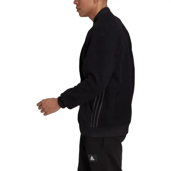 Adidas Logo Fleece Zip-up Jacket