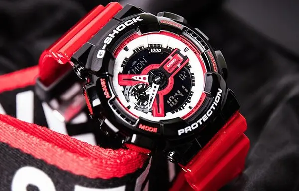 Casio G-shock Analog-digital Watch - Black/red