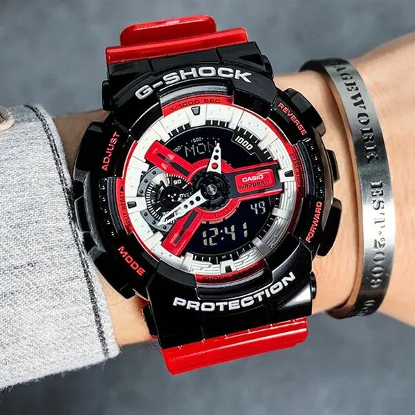 Casio G-shock Analog-digital Watch - Black/red