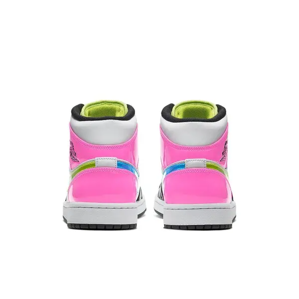 JORDAN 1 Mid Se "cyber Active Fuchsia - White