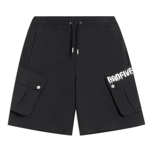 LI-NING Badfive Graphic Pocket Shorts - Black/white