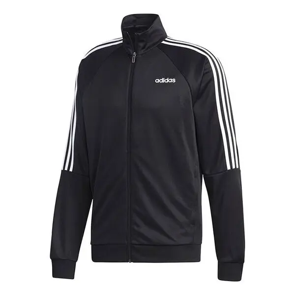 Adidas Training Sports Windproof Stand Collar Jacket - Black