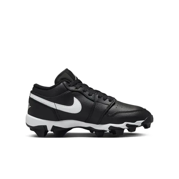 JORDAN 1 Low Cleat - Black/white/white