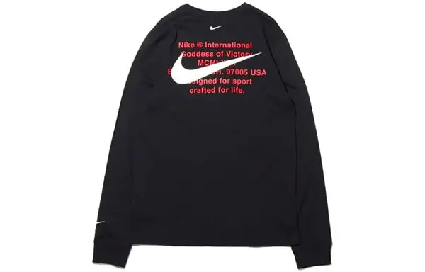 Nike Double Swoosh Crewneck Long Sleeve Tee