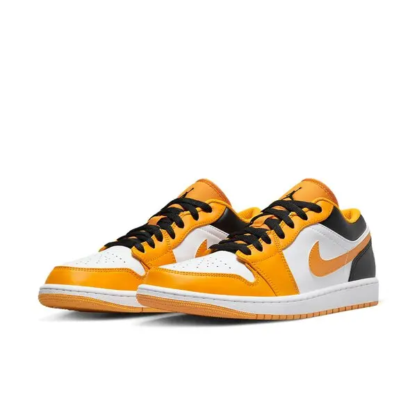 JORDAN Air 1 Low 'taxi White' Sneakers - Yellow/black