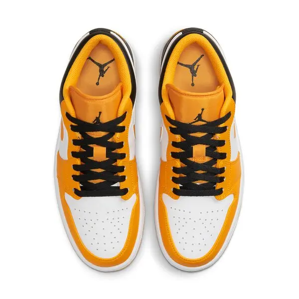 JORDAN Air 1 Low 'taxi White' Sneakers - Yellow/black