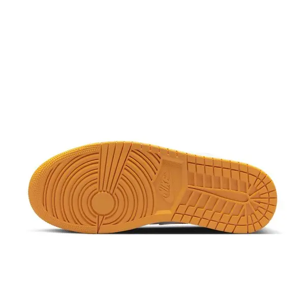 JORDAN Air 1 Low 'taxi White' Sneakers - Yellow/black