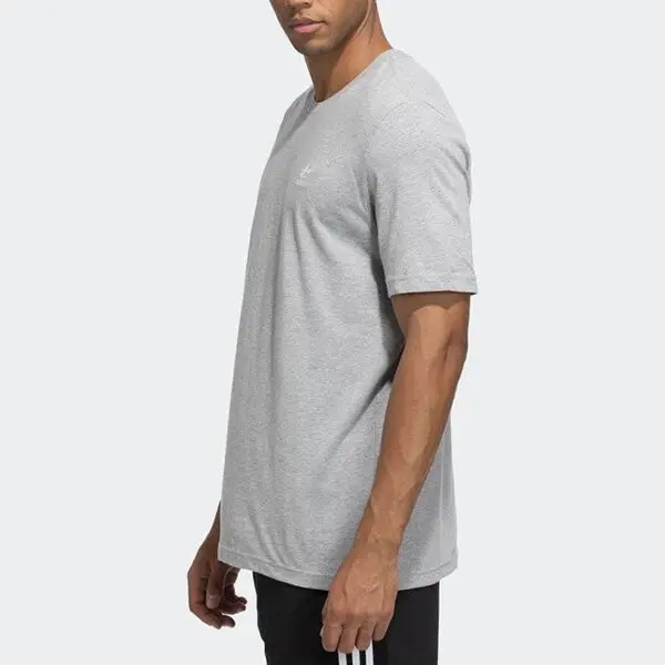 Adidas Originals Adicolor Essentials Solid Color Casual Round Neck Short Sleeve Gray T-shirt - Default Color