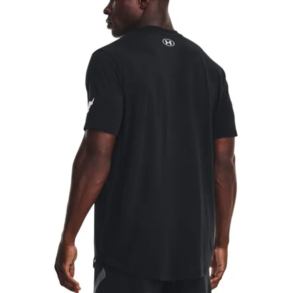 Under Armour Project Rock Iron Paradise T-shirt 'black - Black/white