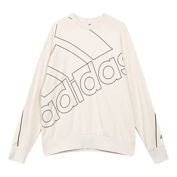 Adidas Logo Print Pullover - Brown