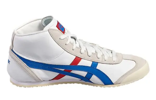 Onitsuka Tiger Mexico Mid Runner Sneakers - White/blue/red