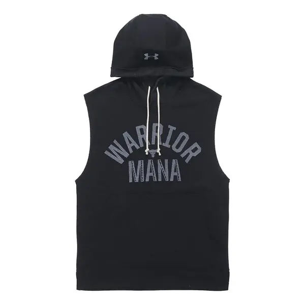 Under Armour Project Rock Sleeveless Hooded Top - Black