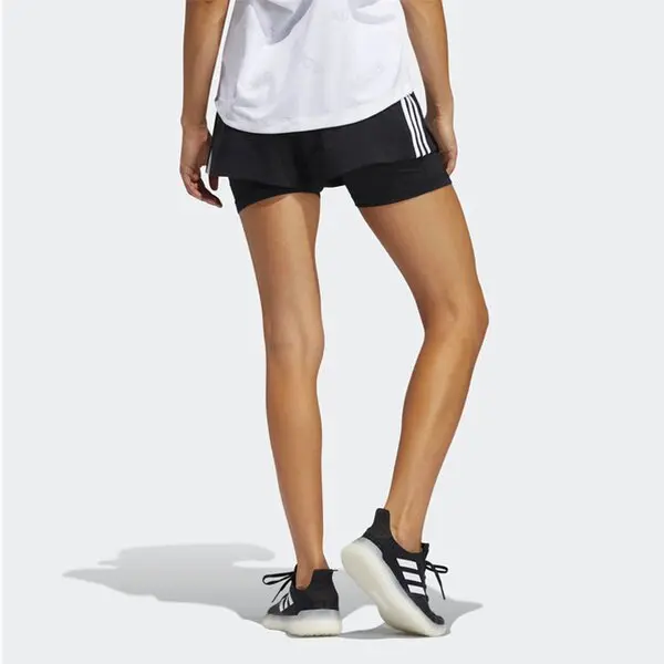 Adidas Pacer 3-stripes 2-in-1 Training Shorts