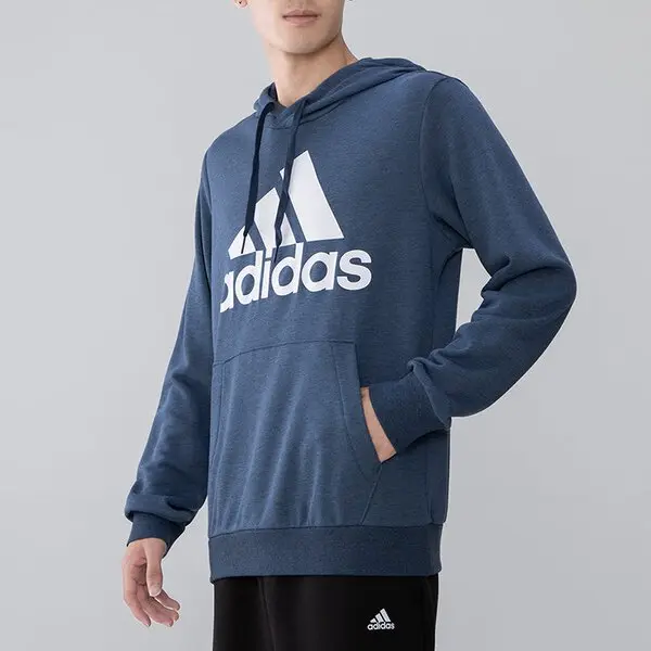 Adidas Graphic Logo Pullover Hoodie - Navy