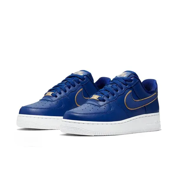 Nike Force 1 Low Gold Swoosh - Blue