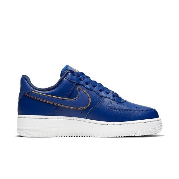 Nike Force 1 Low Gold Swoosh - Blue