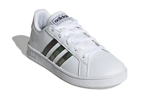 Adidas Grand Court Camouflage Sneakers - Cloud White/core Black/carbon