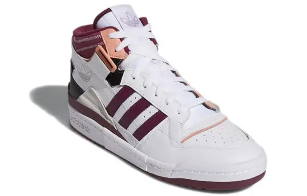 Adidas Forum Exhibit Mid Sneakers - White/purple