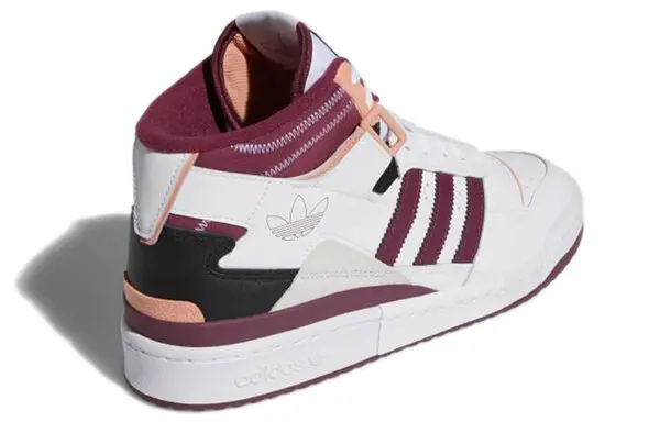 Adidas Forum Exhibit Mid Sneakers - White/purple