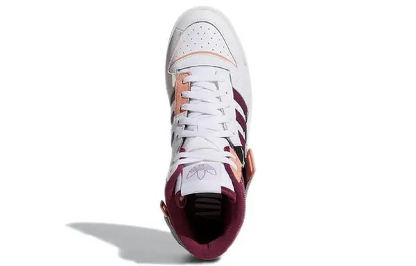 Adidas Forum Exhibit Mid Sneakers - White/purple