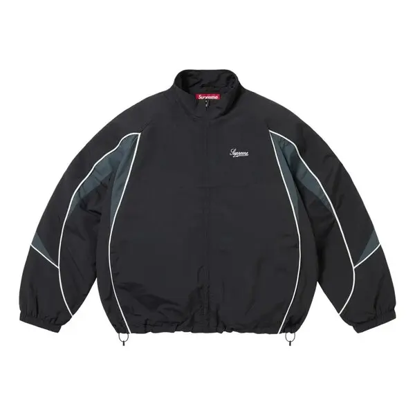 Supreme Fw25 Contrast Piping Track Jacket - Black