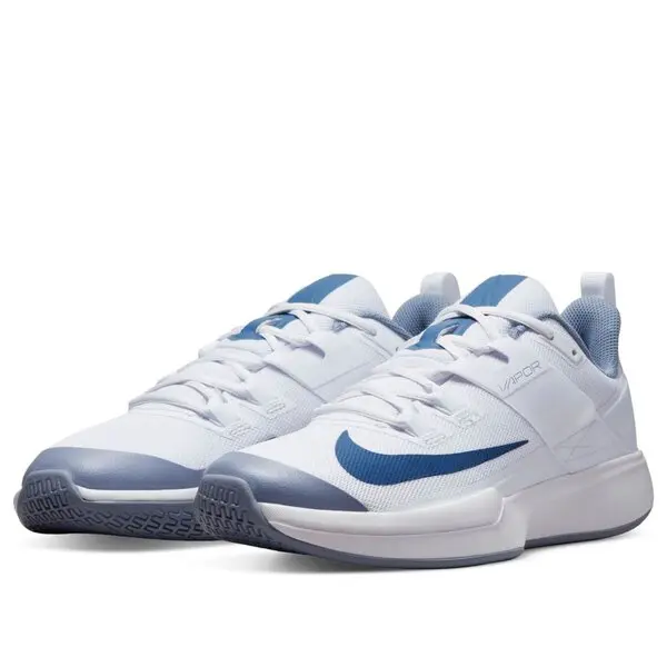 Nike Court Vapor Lite Hc Tennis Shoes - White/blue