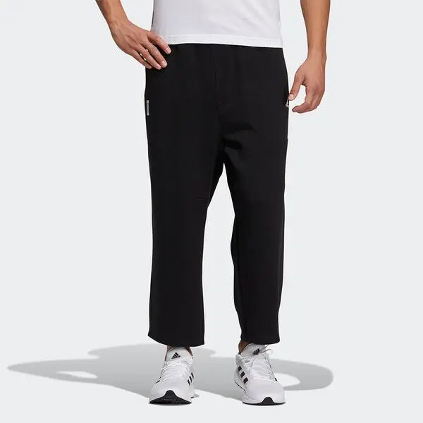Adidas Series Wj Pnt Dk Knit Training Sports Long Pants - Black