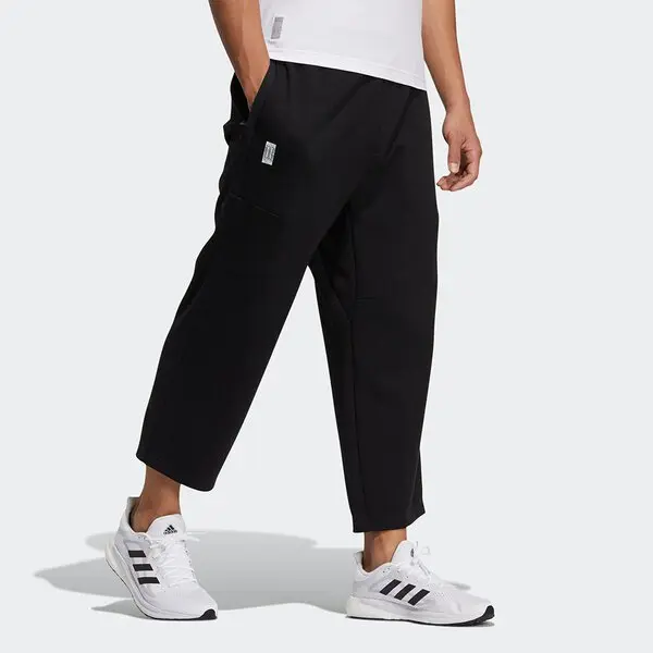 Adidas Series Wj Pnt Dk Knit Training Sports Long Pants - Black