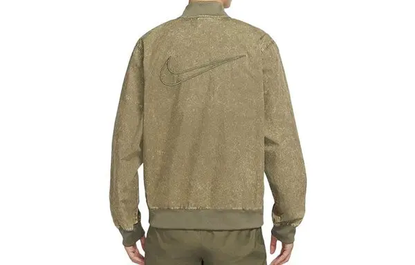 Nike Logo Embroidered Bomber Jacket