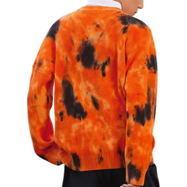 LI-NING Badfive Tie Dye Graphic Knit Sweater
