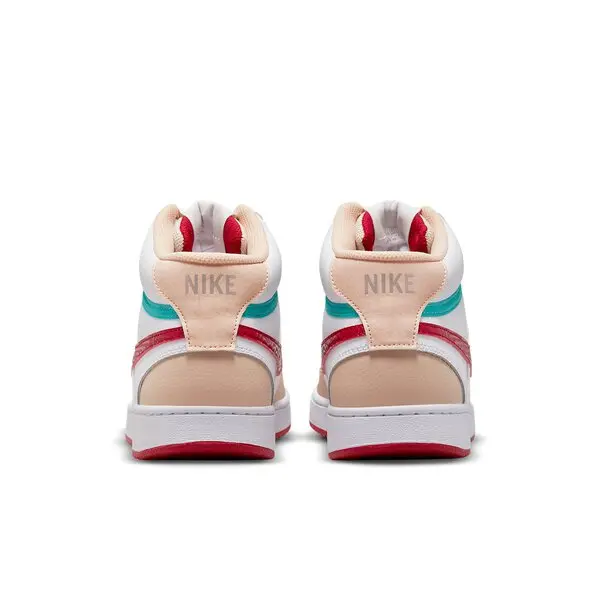 Nike Court Vision Mid Sneakers - White/red
