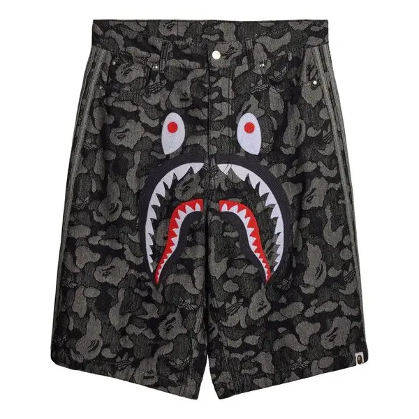 Adidas X Bape Shark Denim Jorts - Black
