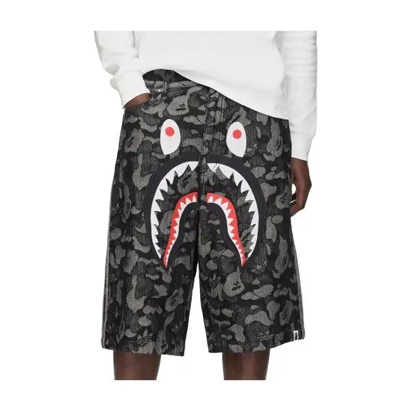 Adidas X Bape Shark Denim Jorts