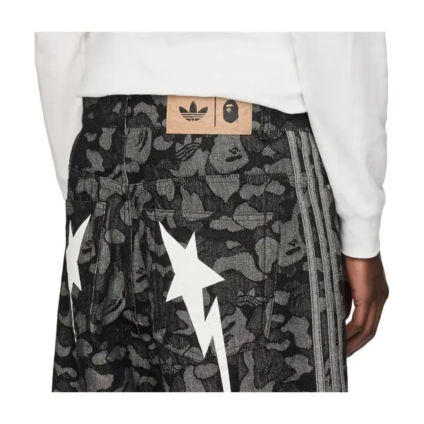 Adidas X Bape Shark Denim Jorts