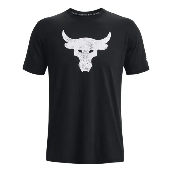 Under Armour Project Rock Brahma Bull Short Sleeve T-shirt 'black Ivory - Black//ivory