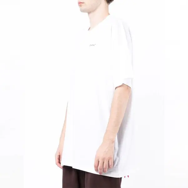 Off-White Back Arrow Printing Round Neck Short Sleeve White - Multi-color