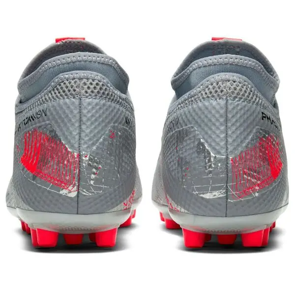 Nike Phantom Vision 2 Academy Df Ag Athletic Cleats - Grey/red