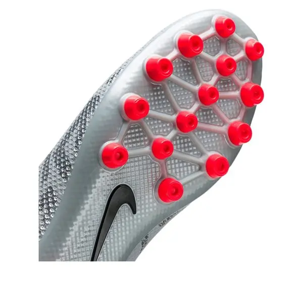 Nike Phantom Vision 2 Academy Df Ag Athletic Cleats - Grey/red