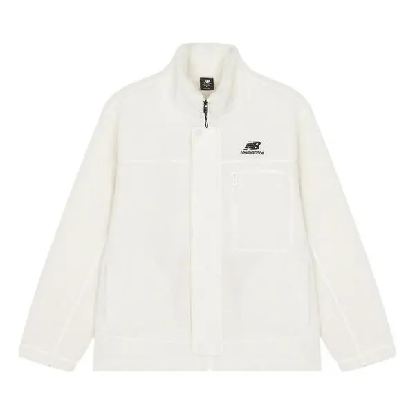 NEW BALANCE Fleece Jacket - White/black