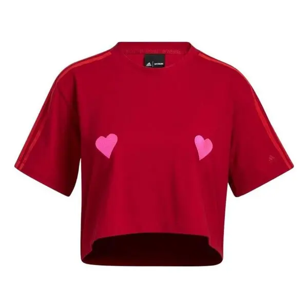 Adidas X Ivy Park Crop T-shirt - Red