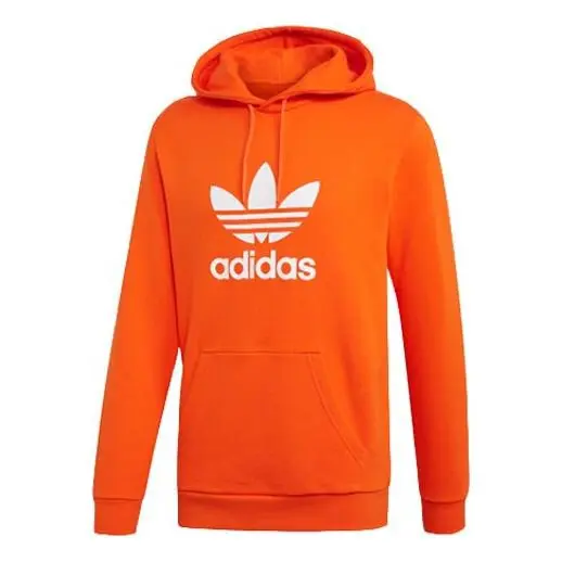 Adidas Originals Trefoil Drawstring Hoodie - Orange