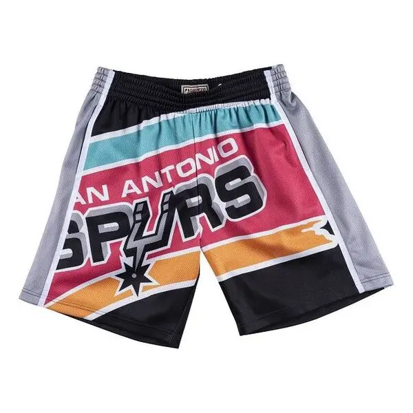 Mitchell & Ness X Nba San Antonio Spurs Big Face Shorts - Black