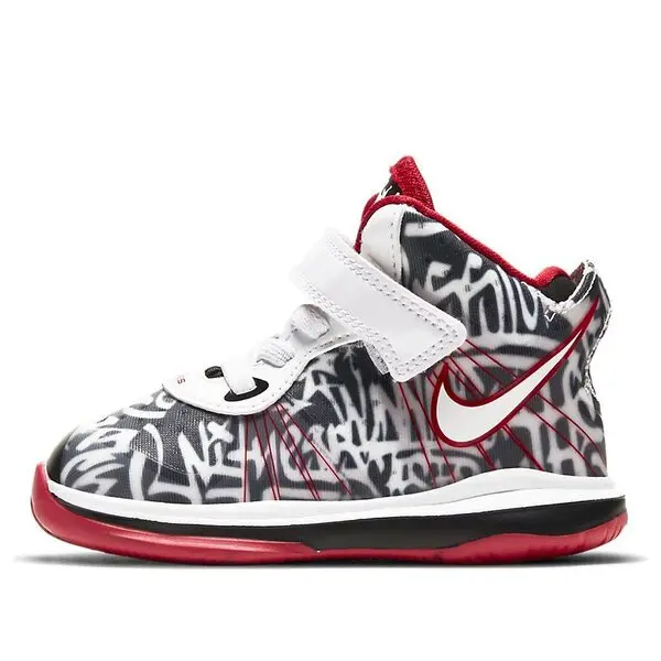 Nike Lebron 8 Graffiti High Top Sneakers - Black
