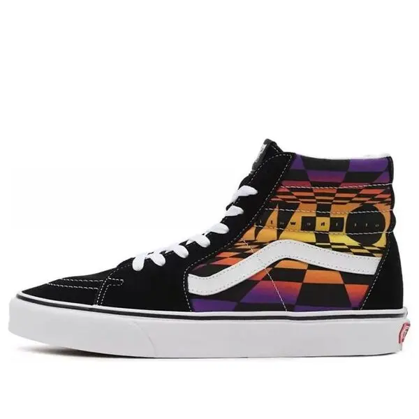 VANS Graphic Check Sk8-hi - Black/purple
