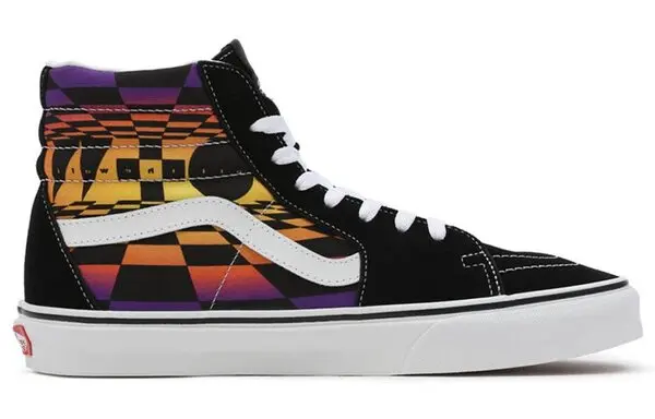 VANS Graphic Check Sk8-hi - Black/purple