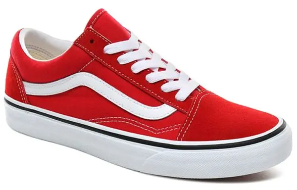 VANS Old Skool Sneakers - Red/white