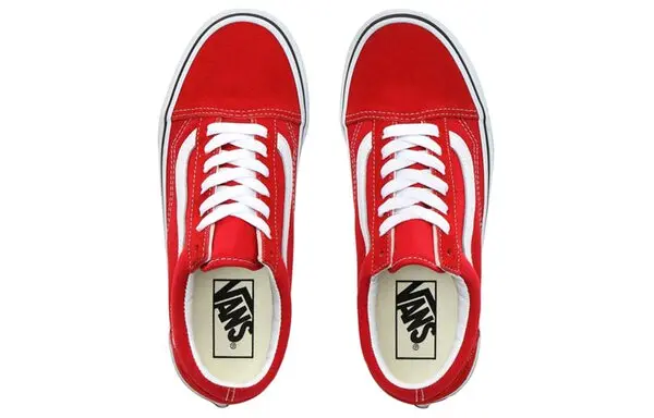 VANS Old Skool Sneakers - Red/white
