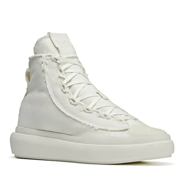 Adidas Y-3 Nizza Hi Canvas High-top Sneakers - Off White