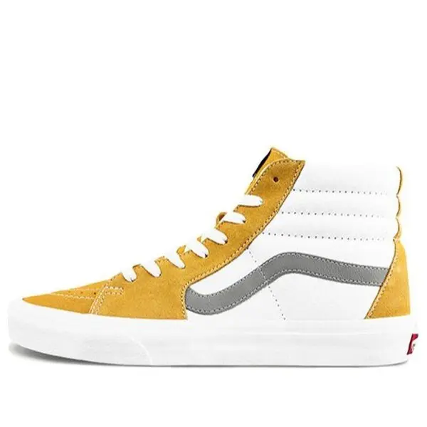 VANS Sk8-hi High Top Sneakers - White/yellow